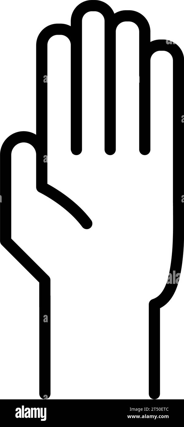 raised hand icon Stock Vector Image & Art - Alamy