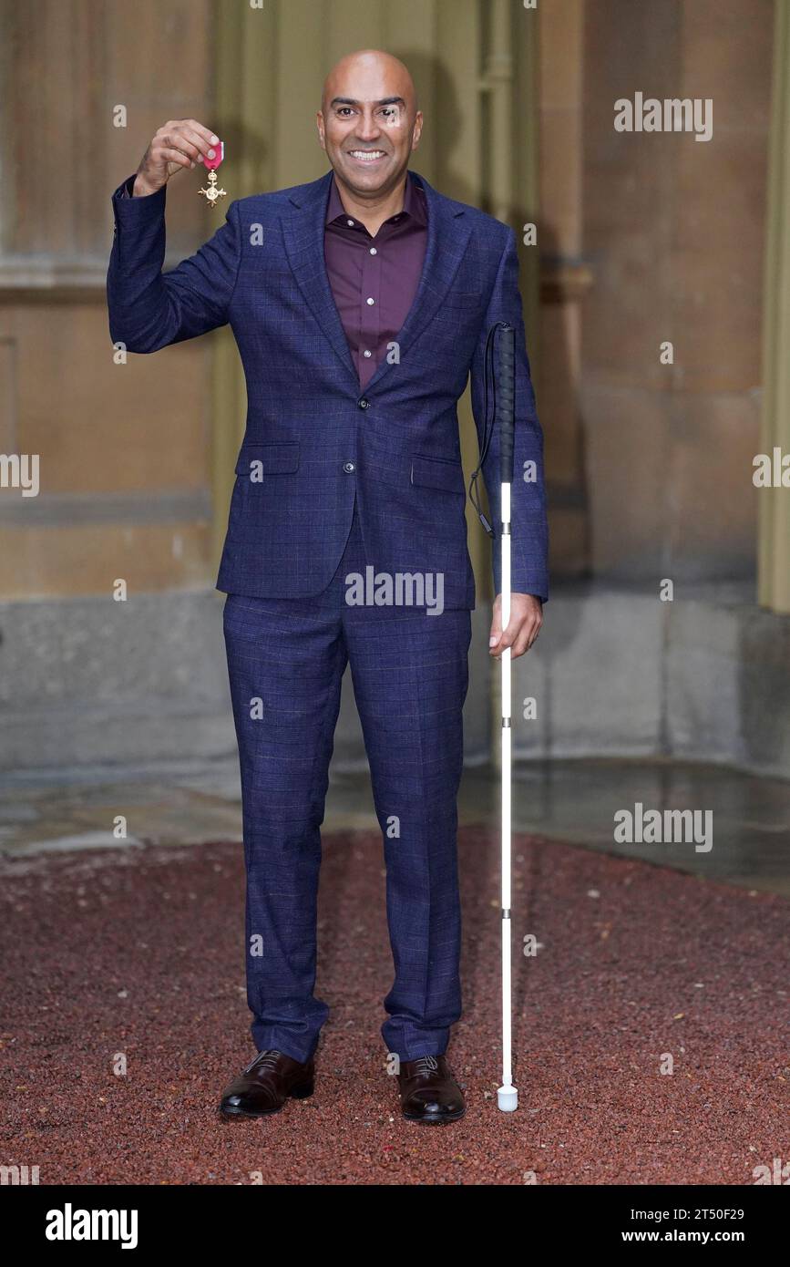 Broadcaster and entrepreneur Amar Latif, who lost his sight in his late ...