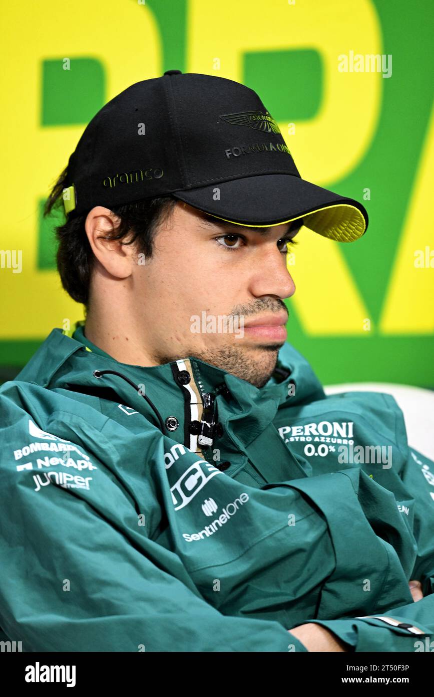 Sao Paulo, Brazil. 02nd Nov, 2023. Lance Stroll (CDN) Aston Martin F1 ...