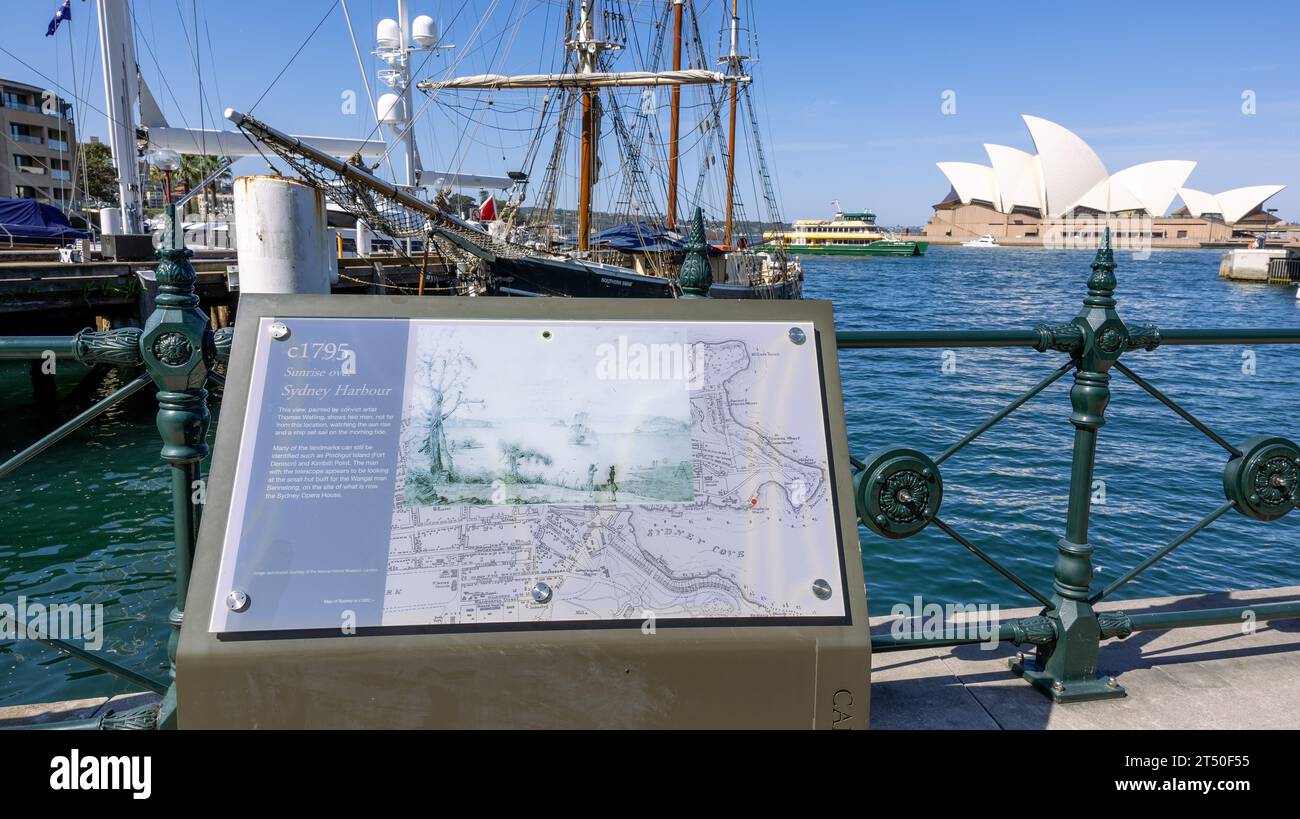 Information on Sydney Harbour with views to the Sydney Opera House ...