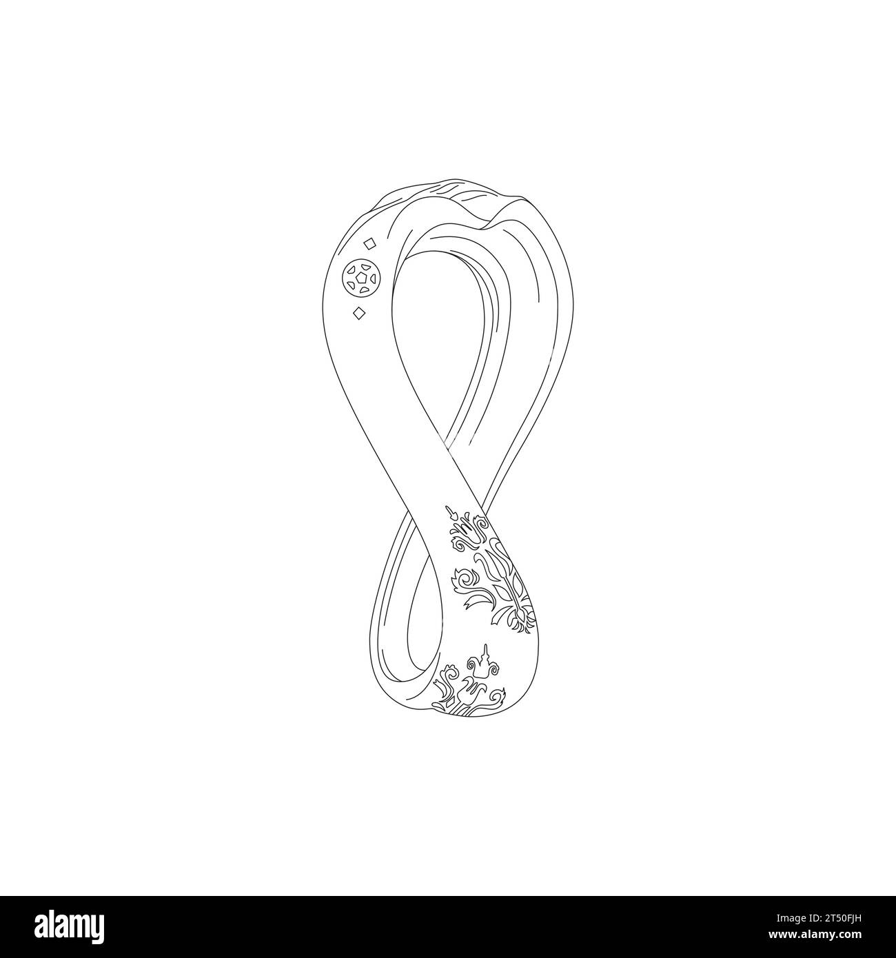 Fifa world cup qatar logo Black and White Stock Photos & Images - Alamy