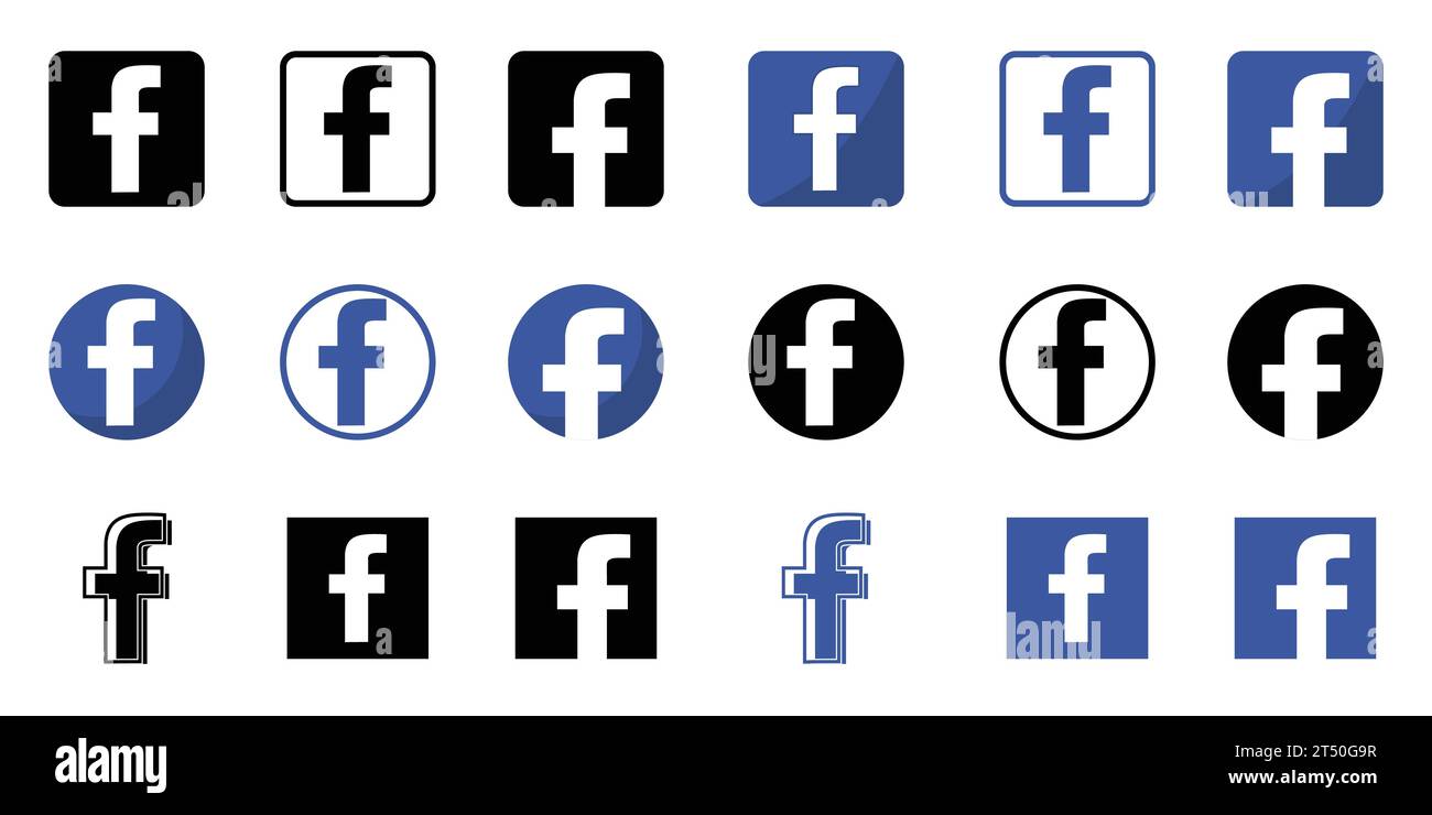 Facebook logos Stock Vector Images - Alamy