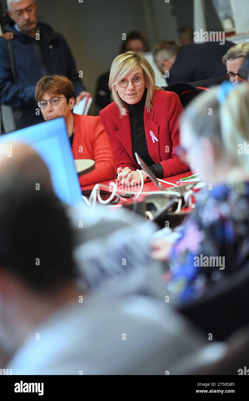 Agnes Pannier Runacher, French Minister of Energy Transition visiting ...