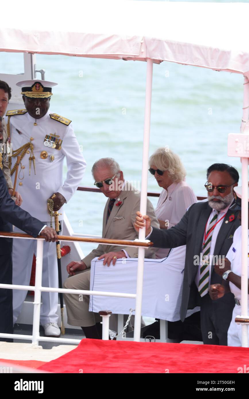 King Charles III, as Captain General of the Royal Marines, and Queen ...