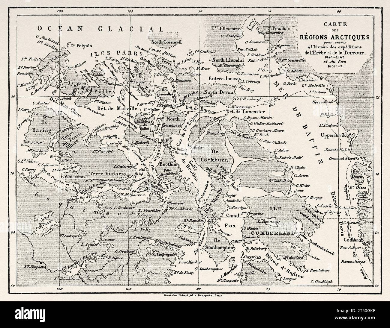 Map of the arctic regions to serve for the history of the expeditions ...