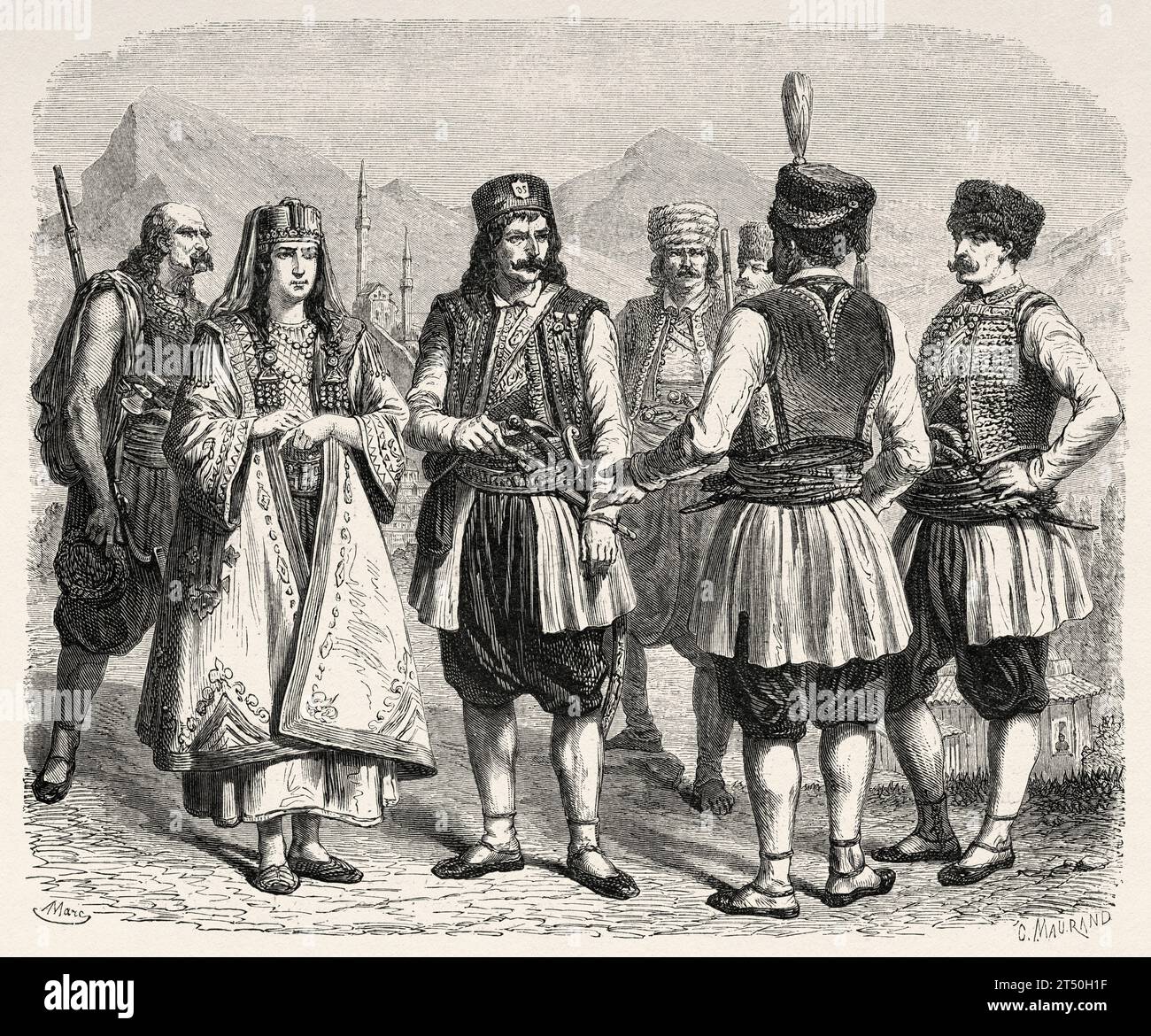 Montenegrin traditional costumes, Montenegro. Europe. Trip to Albania ...