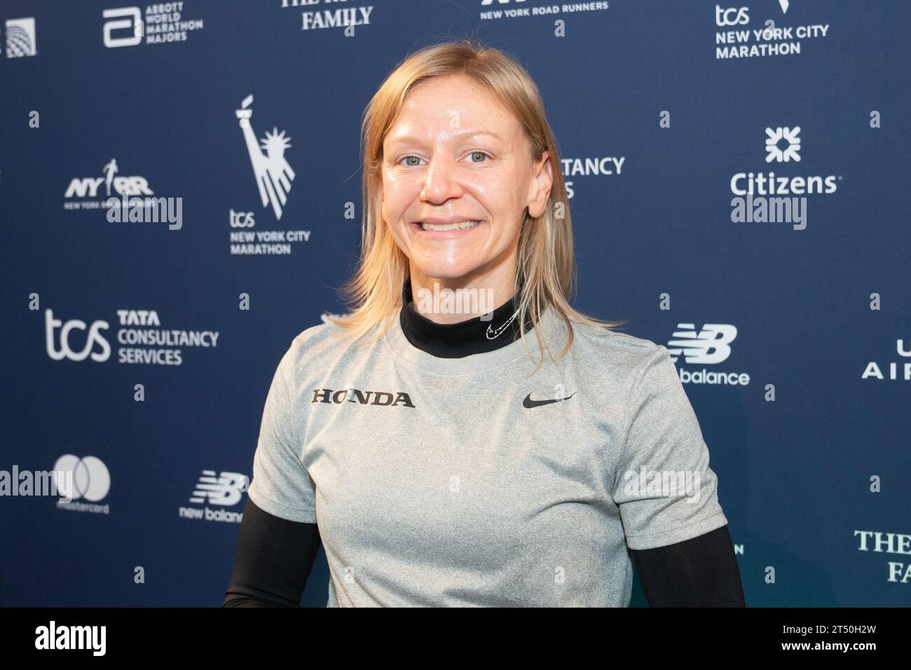 Susannah Scaroni of USA attends TCS New York City Marathon Professional ...