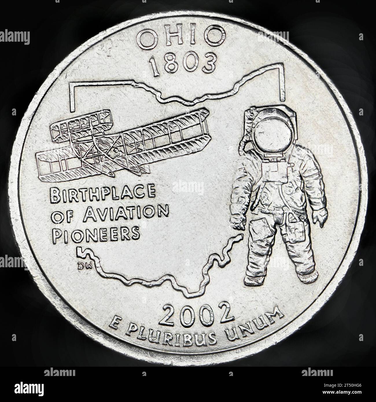 US Commemorative State Quarter Dollar : Ohio (1803) Aviaton Pioneers ...