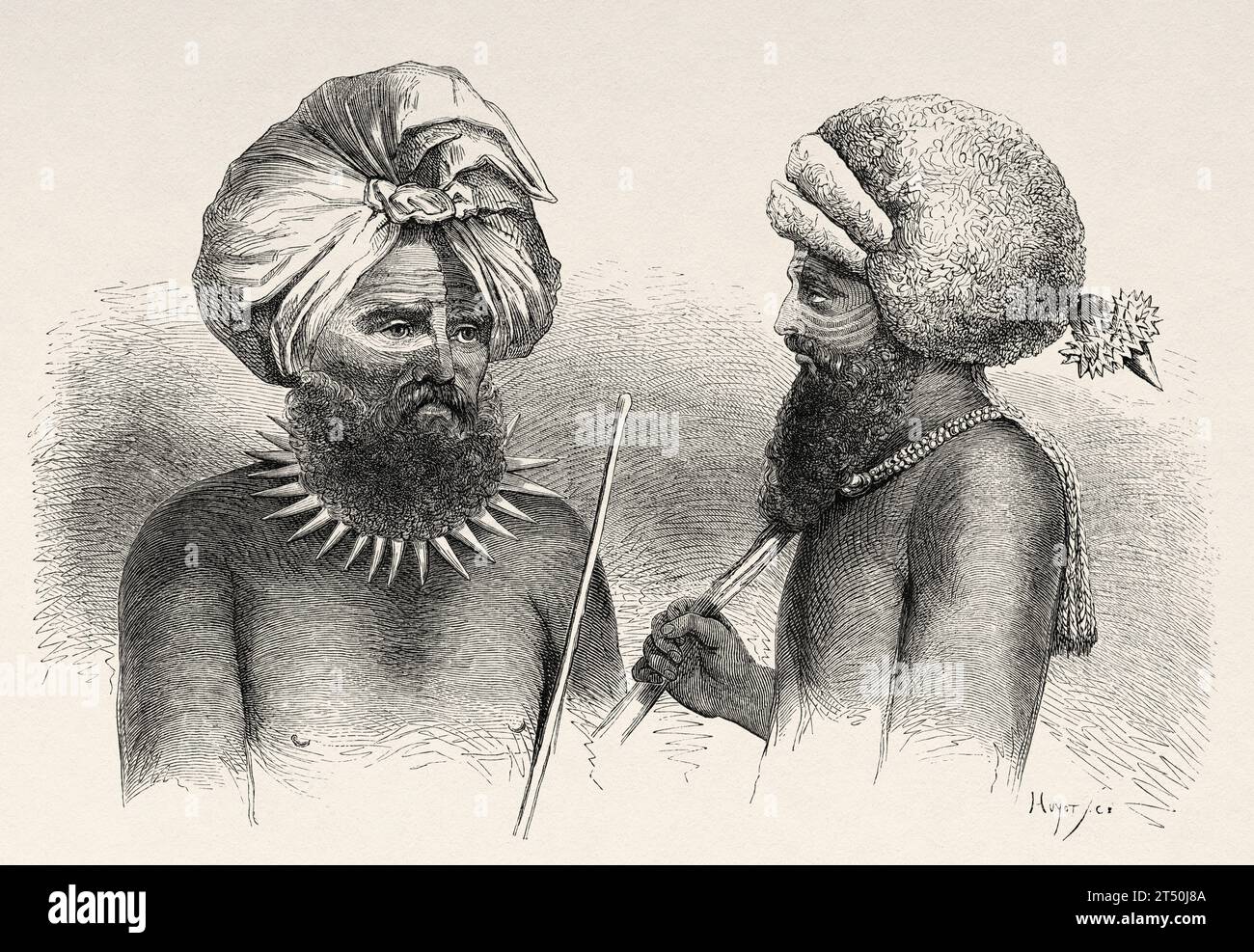 Fijians men, Fiji islands. Melanesia, Oceania in the southwestern ...