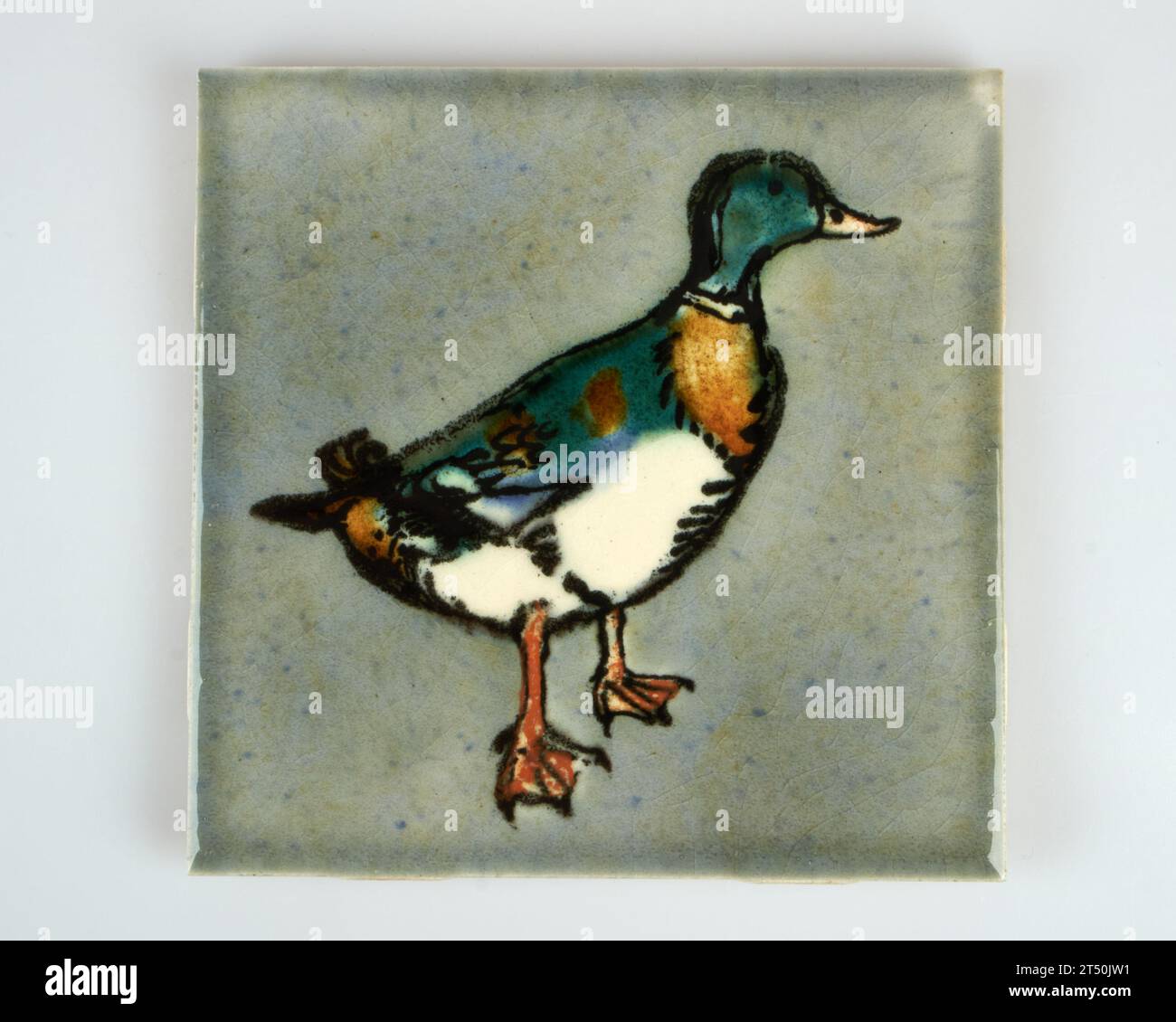 Vintage 1970s Hereford Tiles mallard duck pottery 4inch tile Stock ...