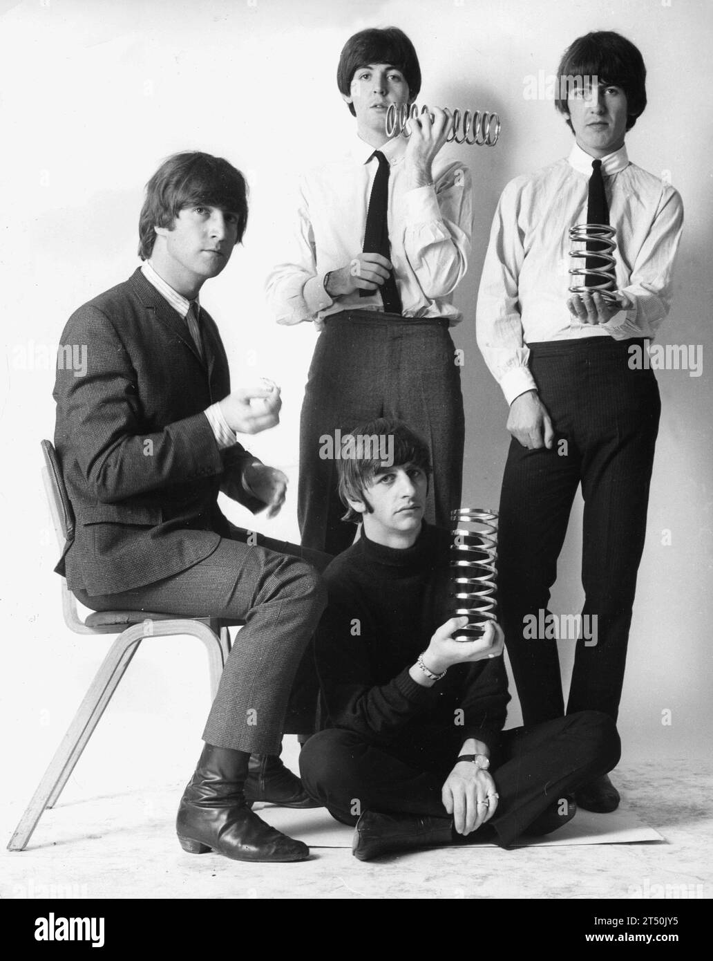 August 9, 1965, New York, New York, USA; The 'fab 4' English rock band ...