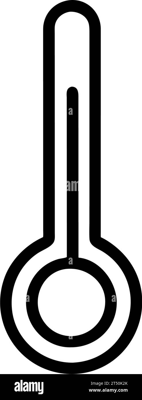 Thermometer weather measure line Stock Vector Images - Alamy