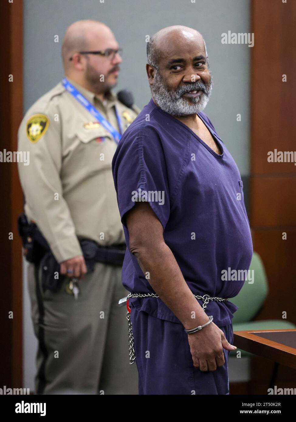 Duane Keith “Keffe D” Davis appears for his arraignment at the Regional ...