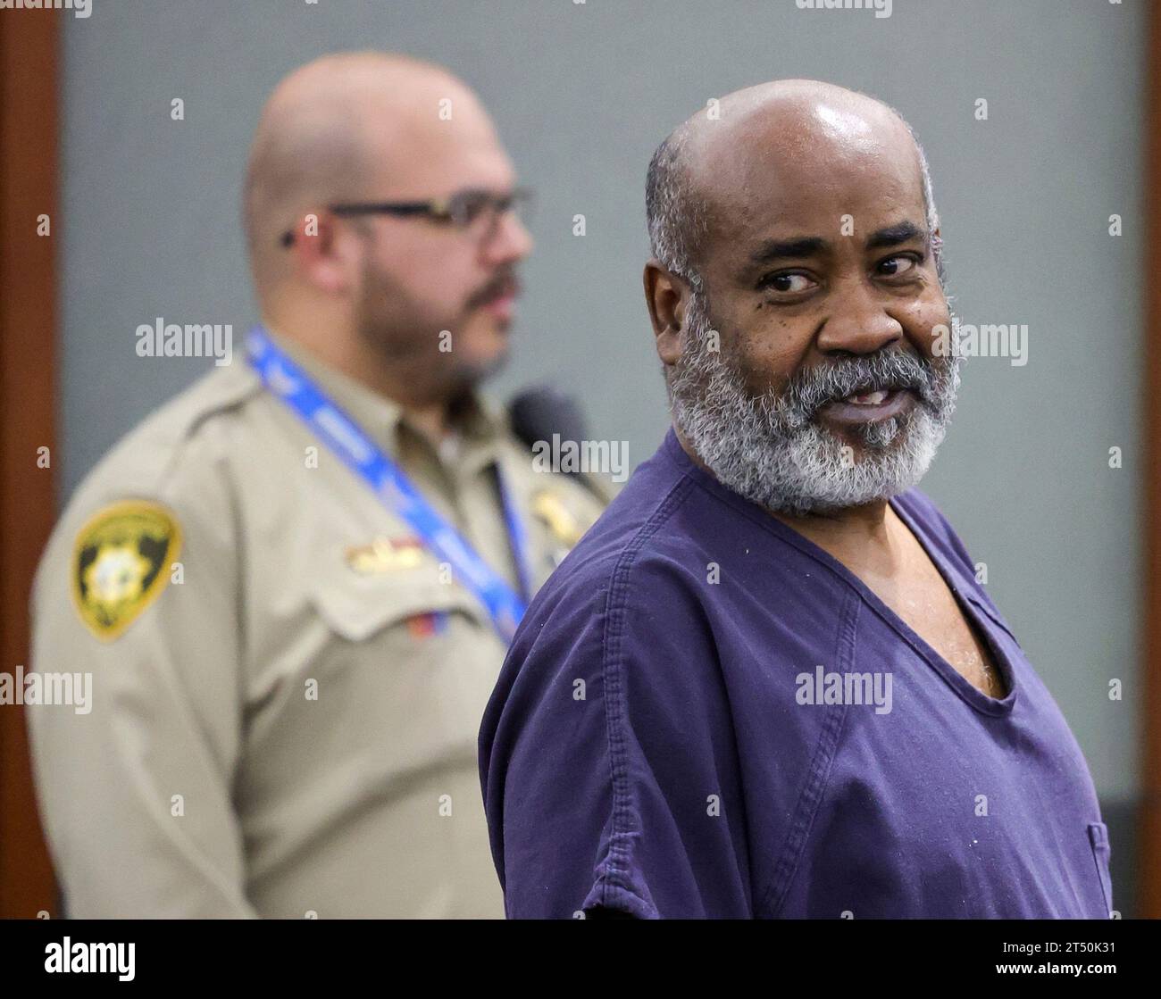 Duane Keith “Keffe D” Davis appears for his arraignment at the Regional ...