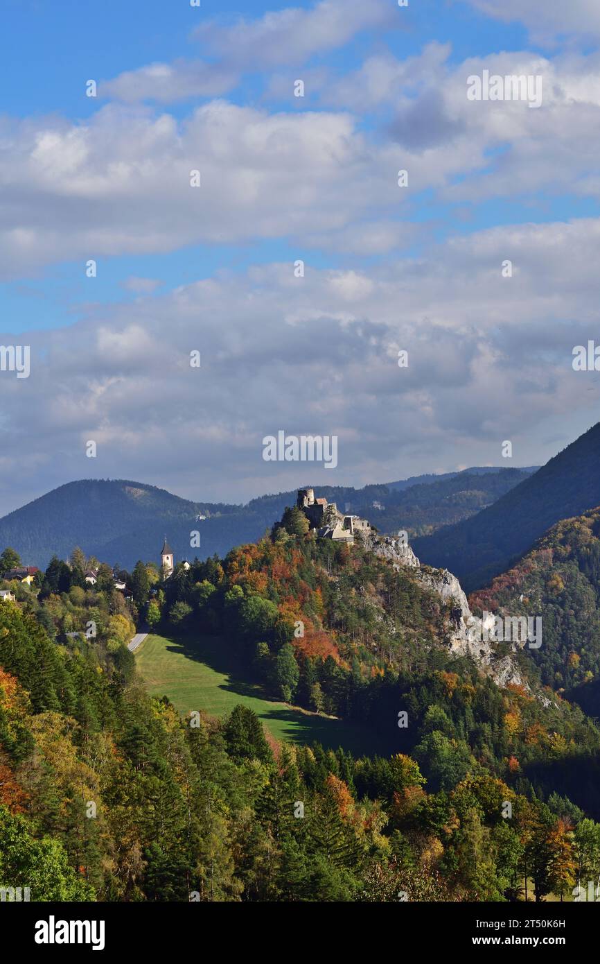 Ruins of Klamm near Semmering, Austria, vertical Stock Photo - Alamy