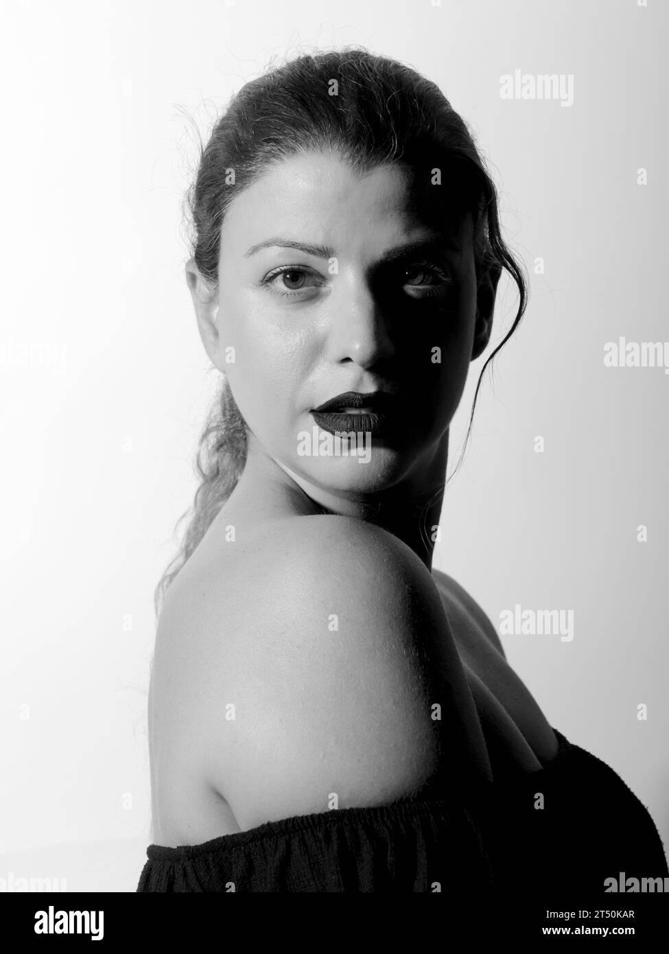 Black And White Face High Contrast