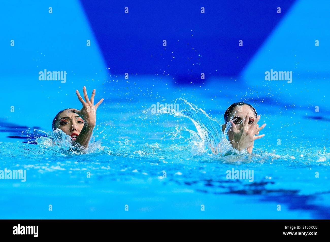 Mexico's Nuria Diosdado and Joana Jimenez compete in the artistic ...