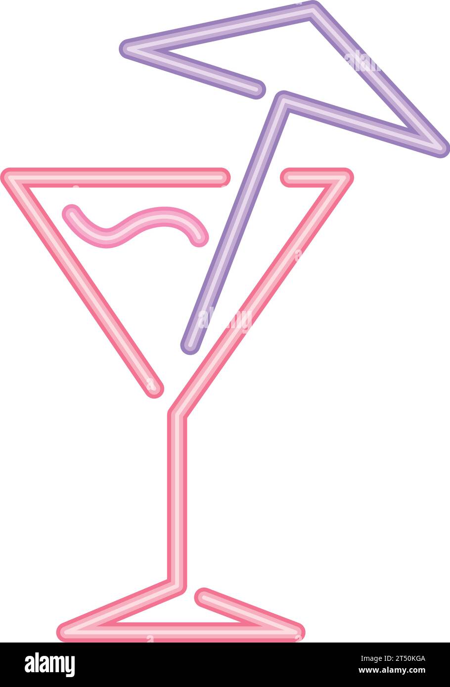 neon cocktail sign Stock Vector Image & Art - Alamy