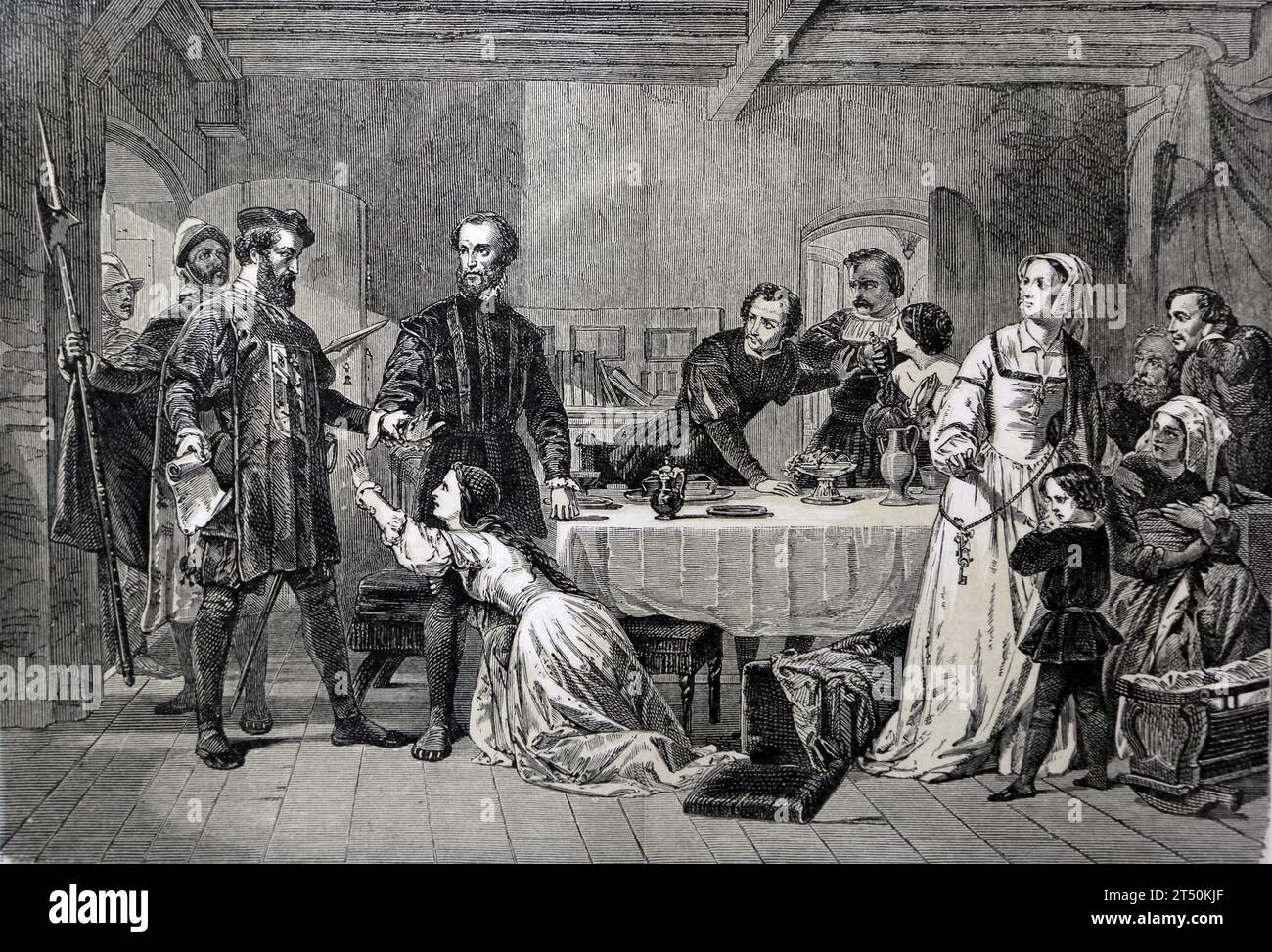 Illustration of John Brown, A Lollard, Captured and Arrested by King ...