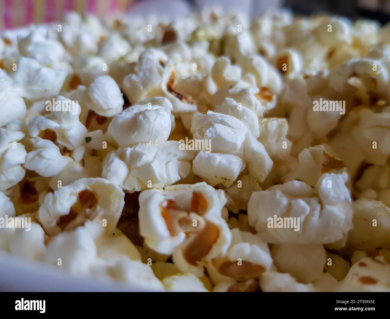 Close up view for popcorn Stock Photo - Alamy