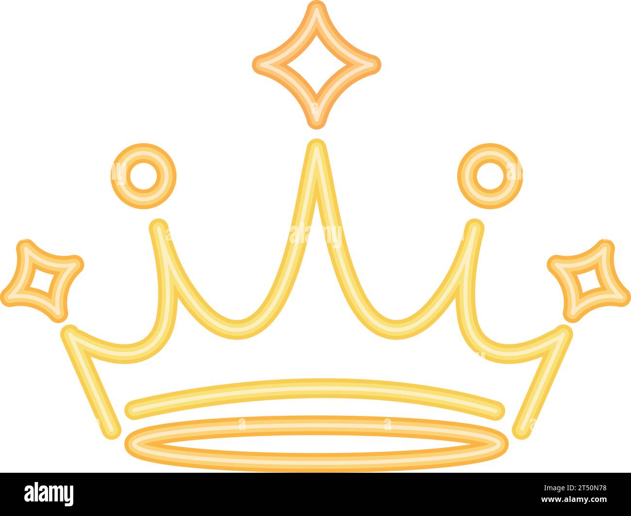 neon crown sign Stock Vector Image & Art - Alamy