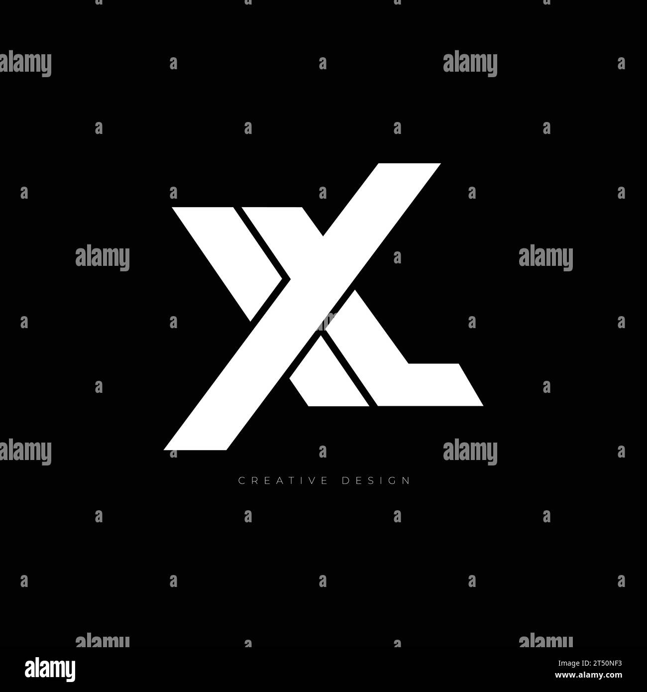 Xxl letter design branding logo concept Royalty Free Vector Stock Vector Image & Art - Alamy