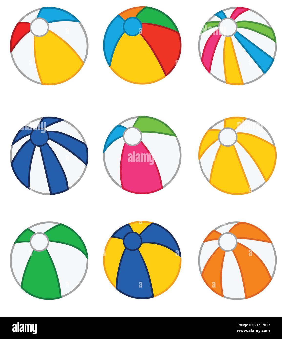 Several color options for the beach ball Vector Image Stock Vector Image & Art - Alamy