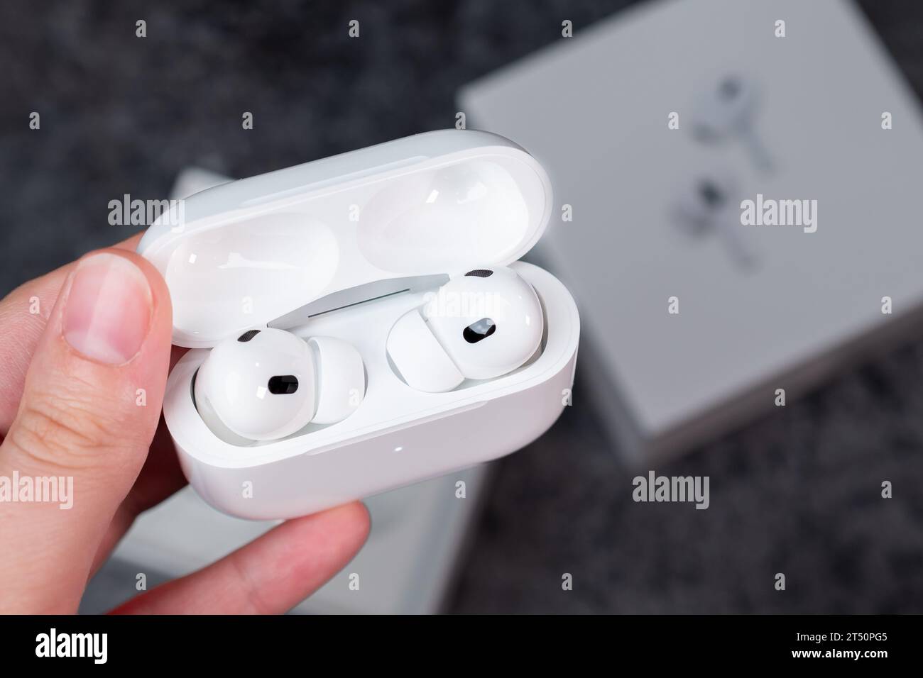 Airpods pro 2nd generation hi-res stock photography and images - Alamy