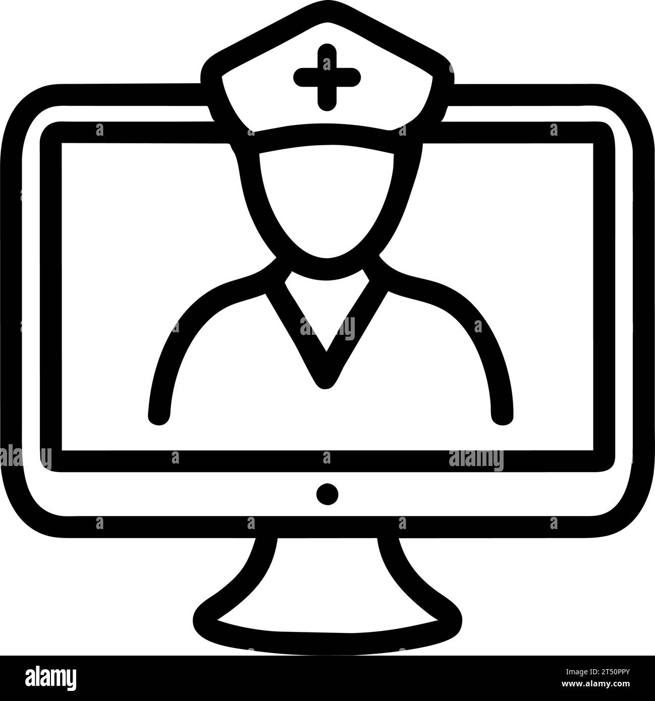 digital nurse icon Stock Vector Image & Art - Alamy
