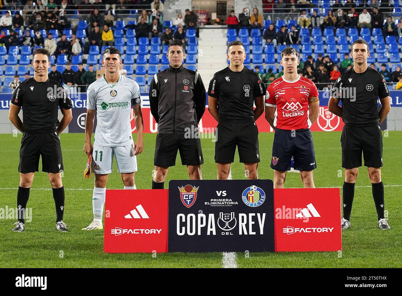Huesca, Spain. 01st Nov, 2023. Spanish referee Victor Garcia Verdura ...