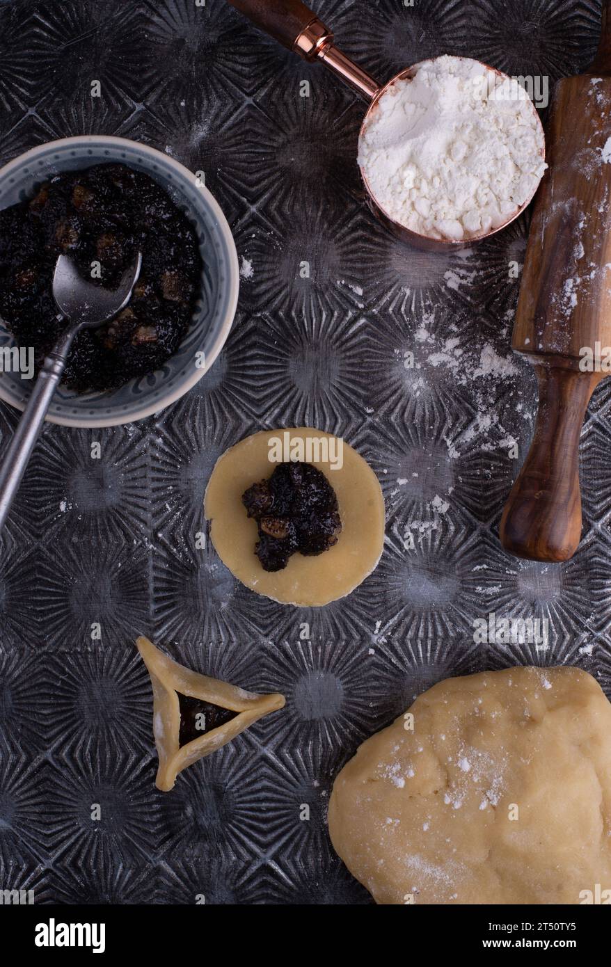 Traditional Jewish Purim cookies Hamantaschen Stock Photo - Alamy