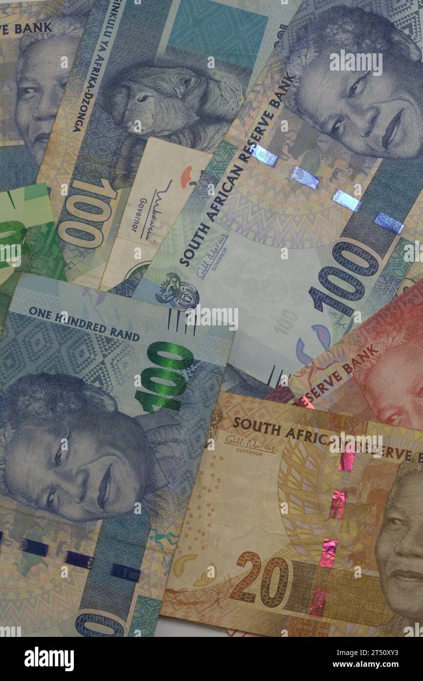 South African money rand banknotes Stock Photo - Alamy
