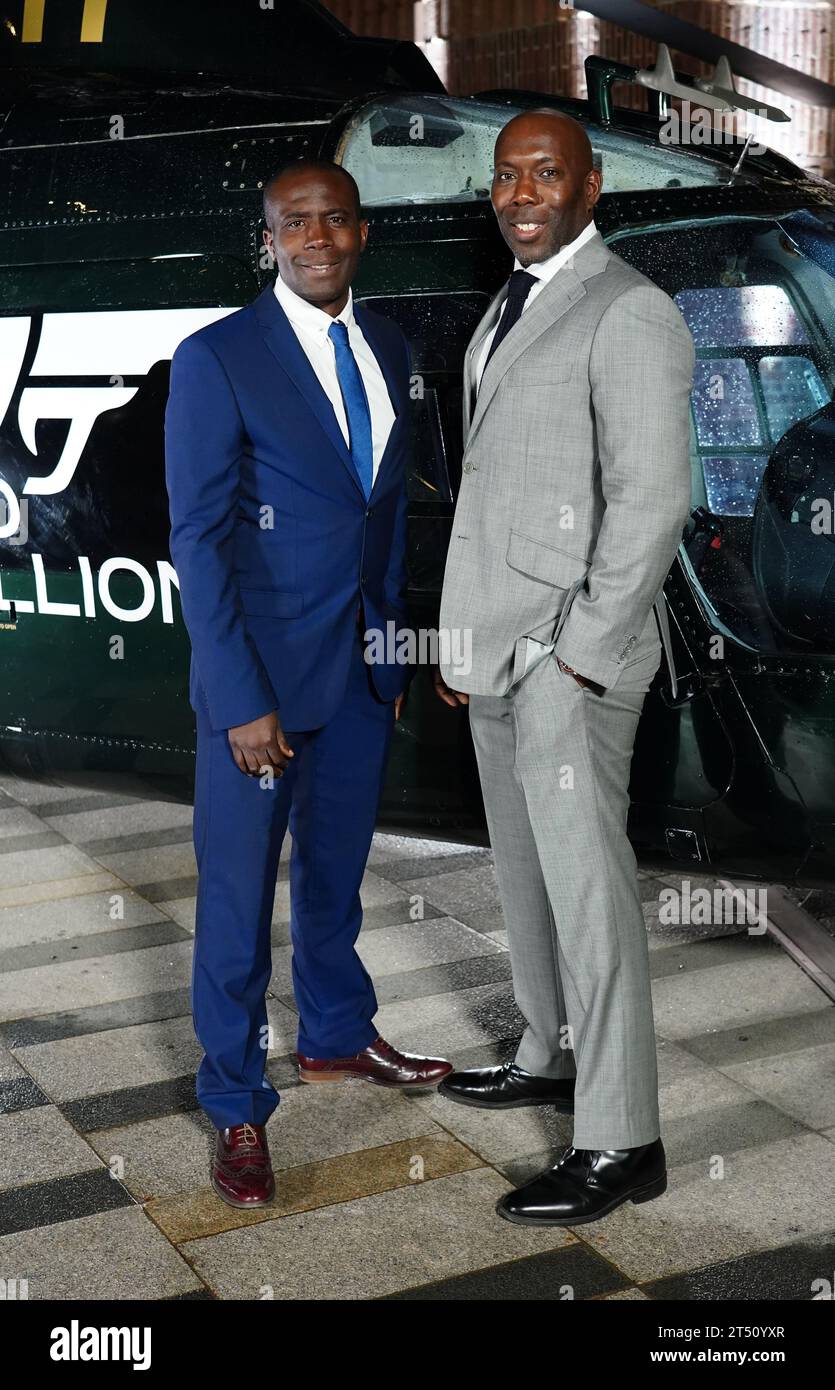 Contestants Colin Barnes and Daniel Fenner arrive for the premiere of ...