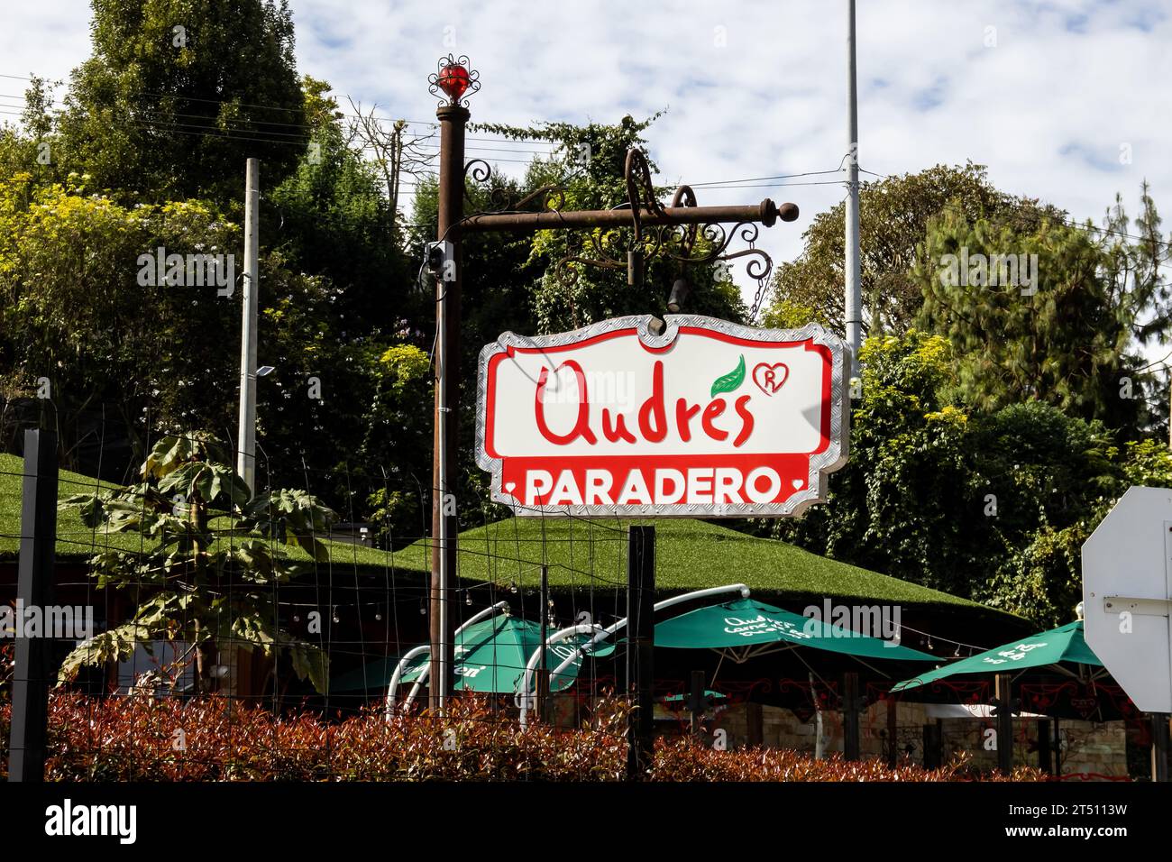 La Calera, Cundinamarca, Colombia - 21 October 2023. Paradero Andres a ...