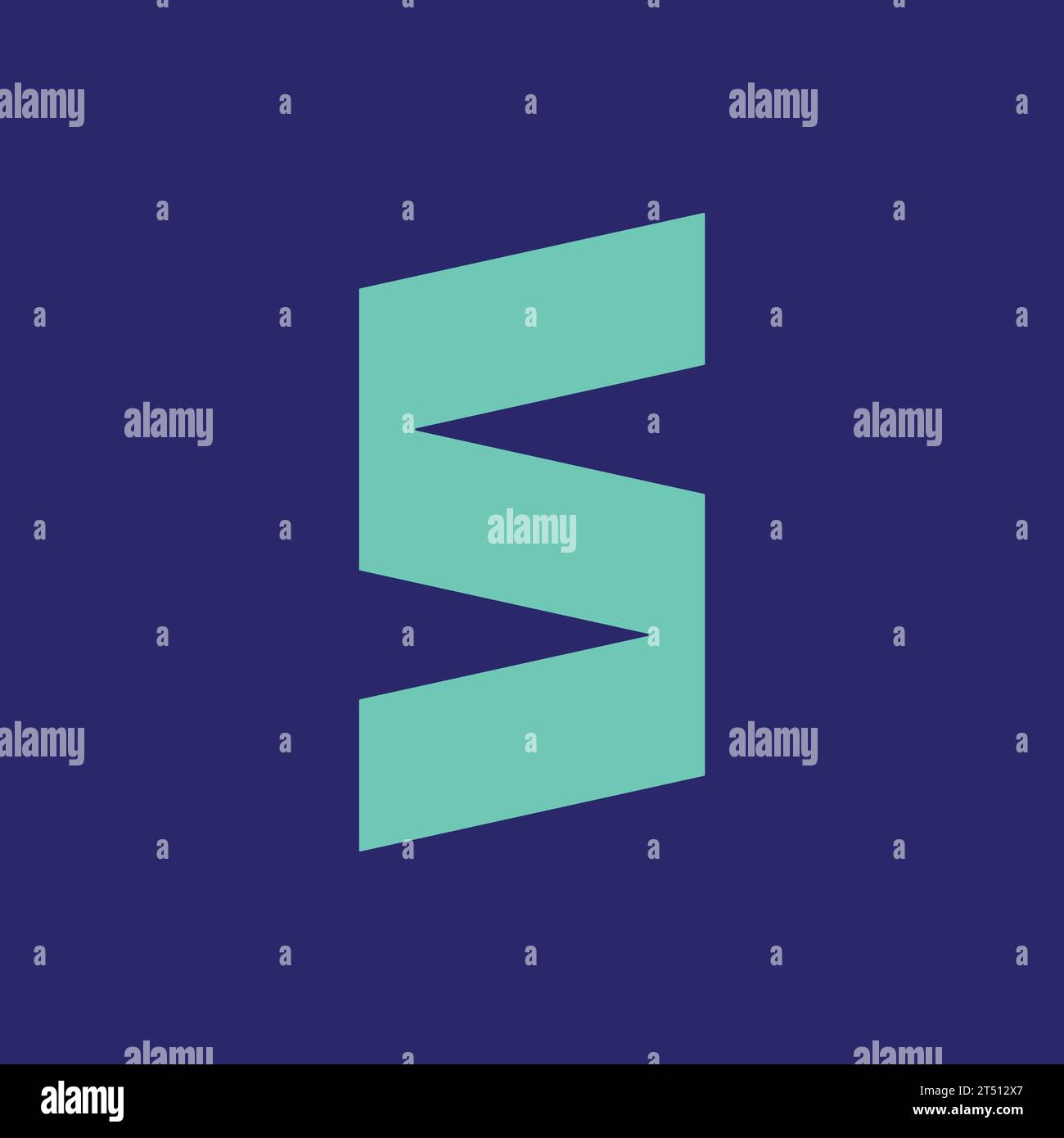 S logo shape hi-res stock photography and images - Alamy