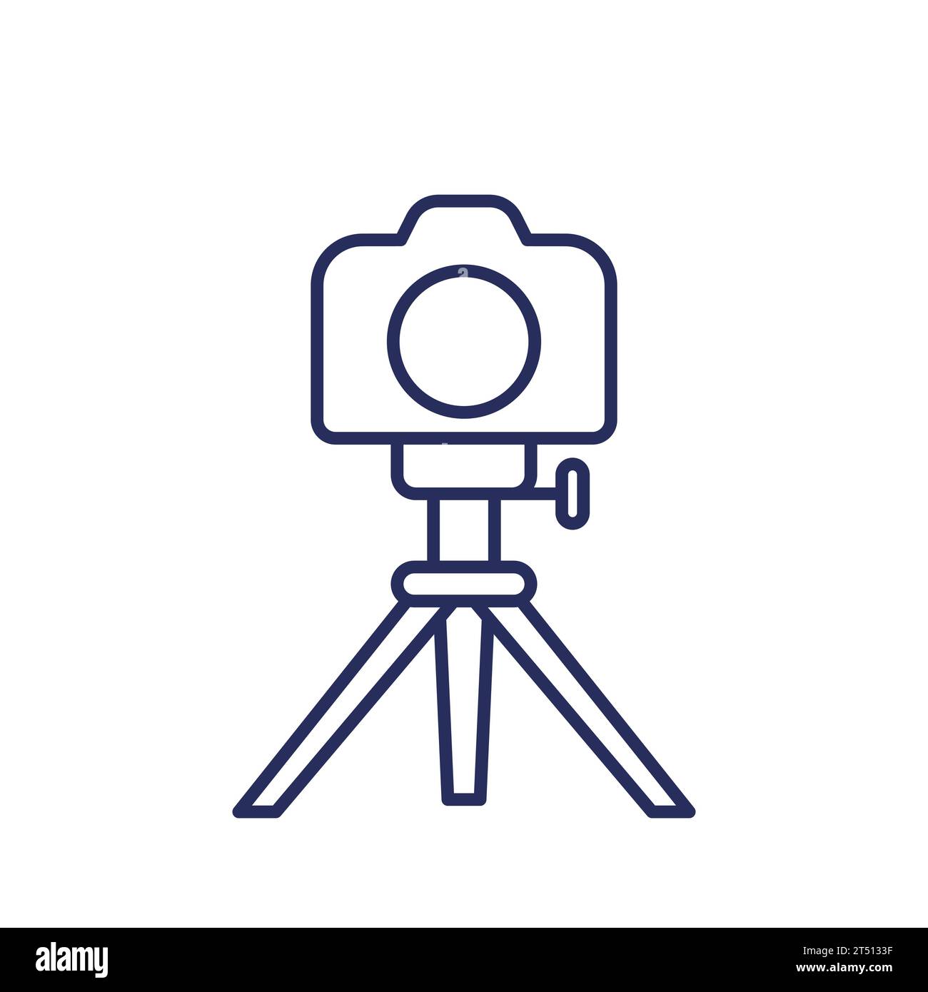 Broadcast digital camera on tripod Stock Vector Images - Alamy