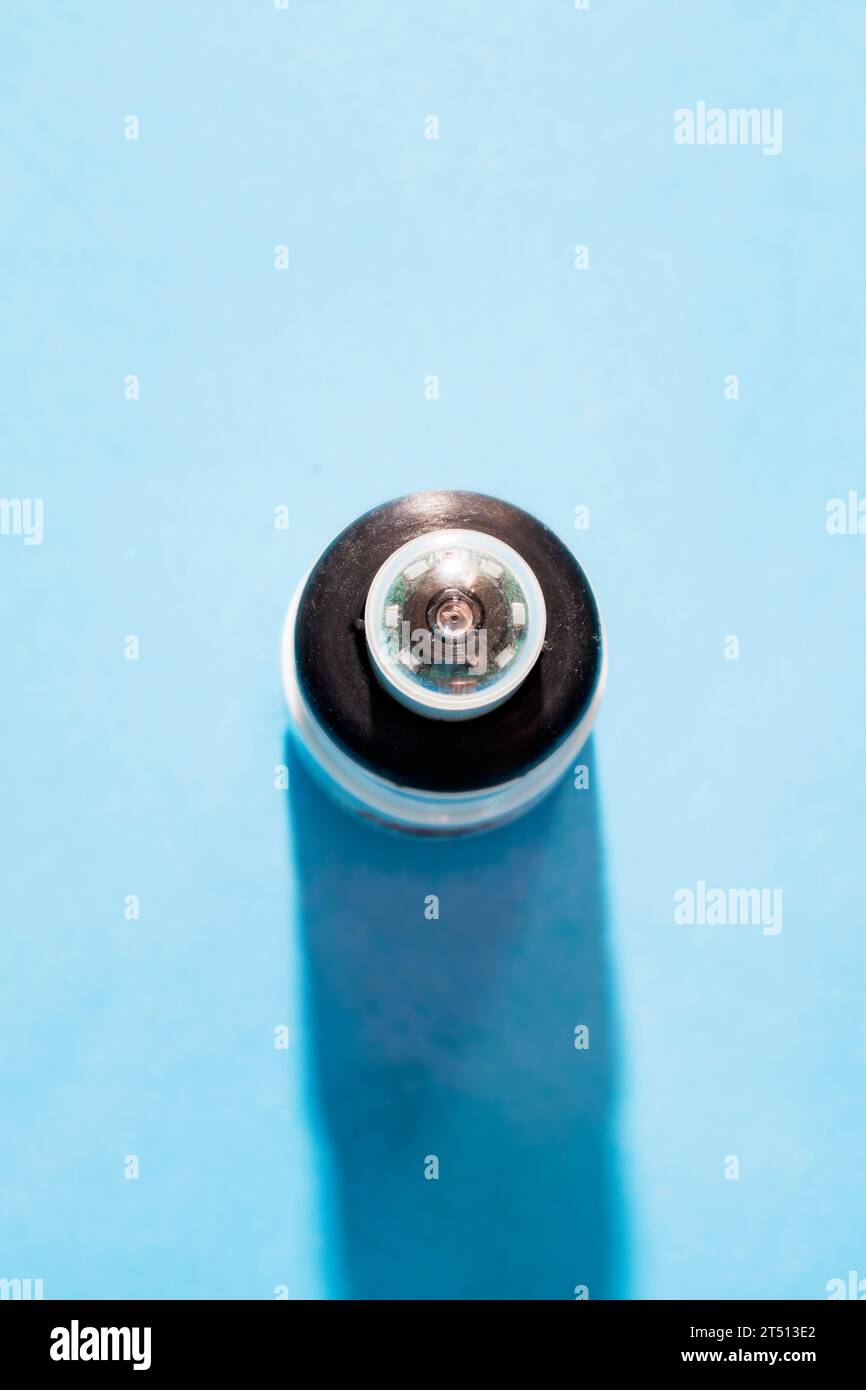 Capsule with camera for capsular endoscopy close up on white background ...