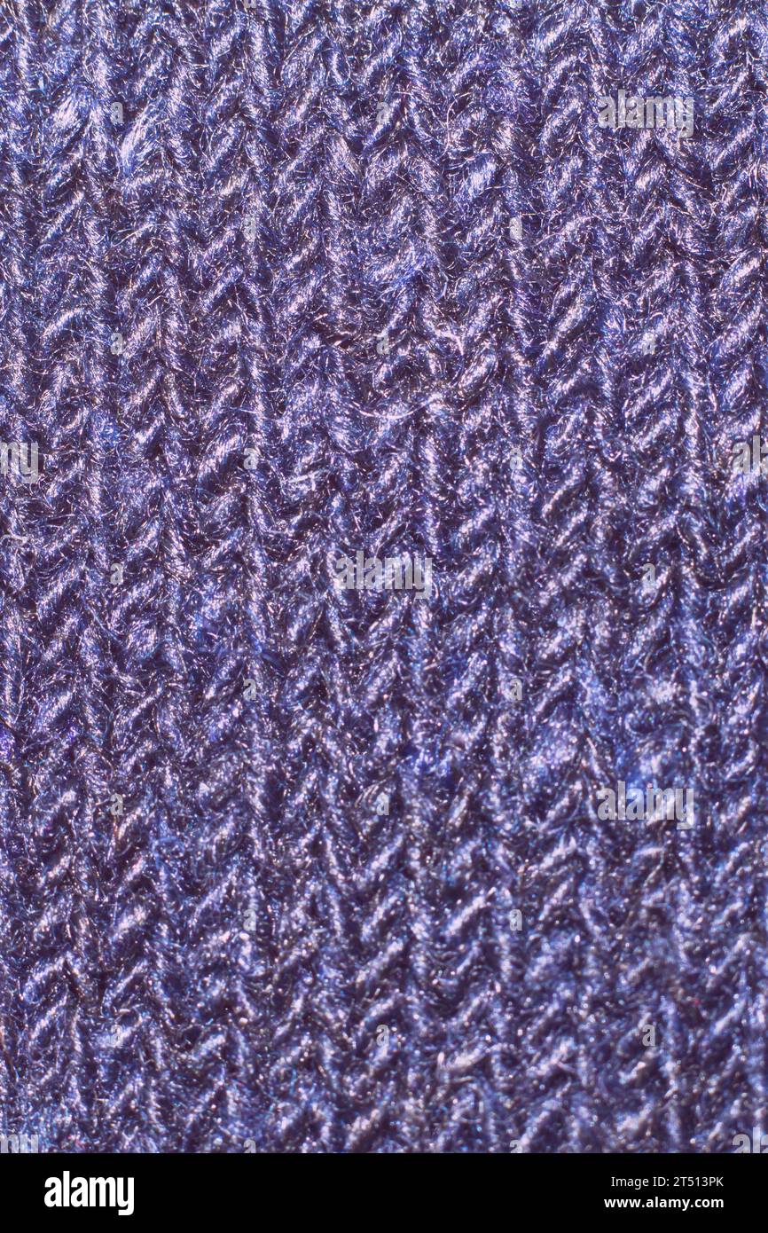 Texture of blue knitted fabric close up, background Stock Photo - Alamy