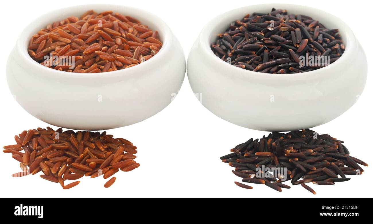 Black rice and red rice hi-res stock photography and images - Alamy