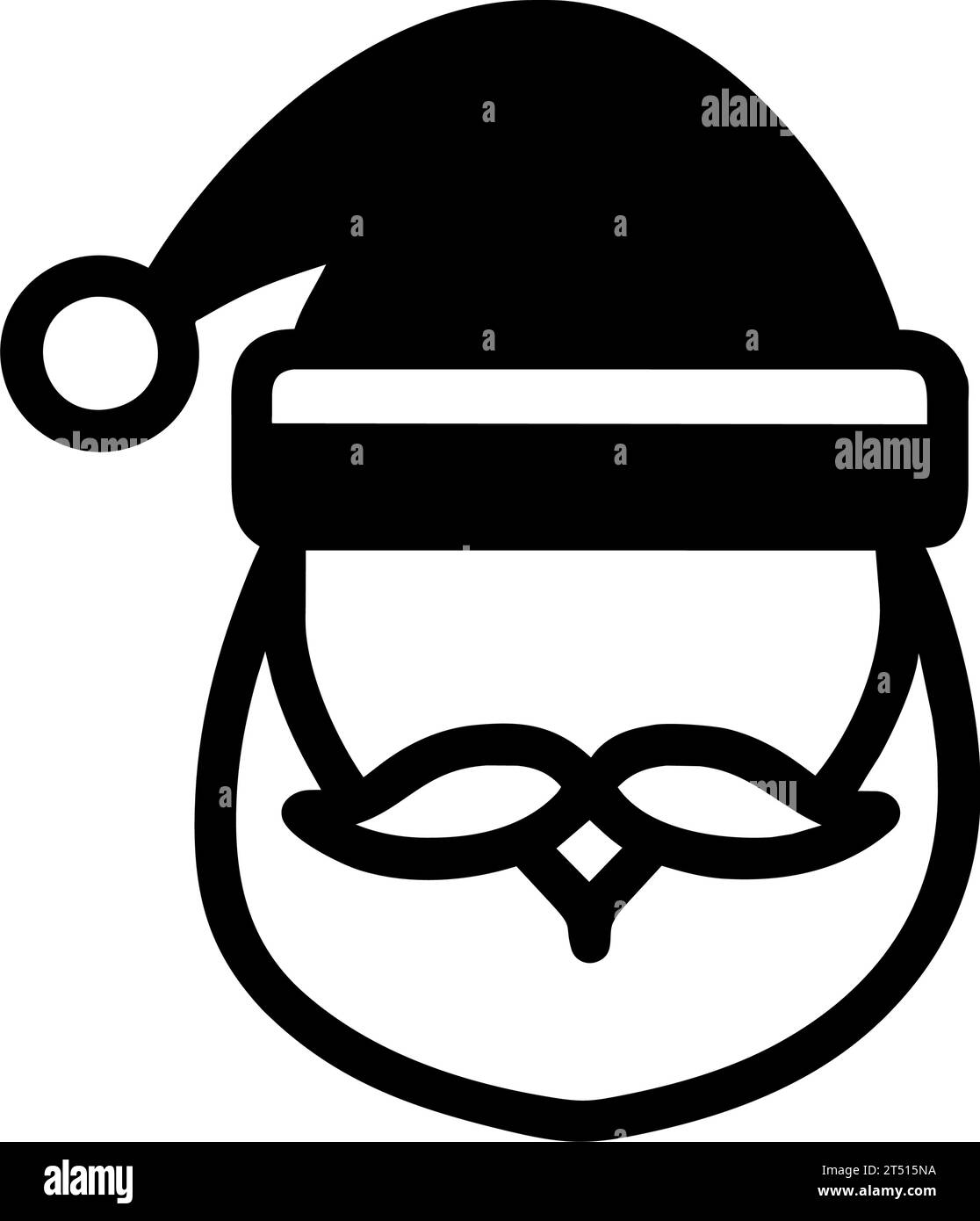 santa face icon Stock Vector Image & Art - Alamy