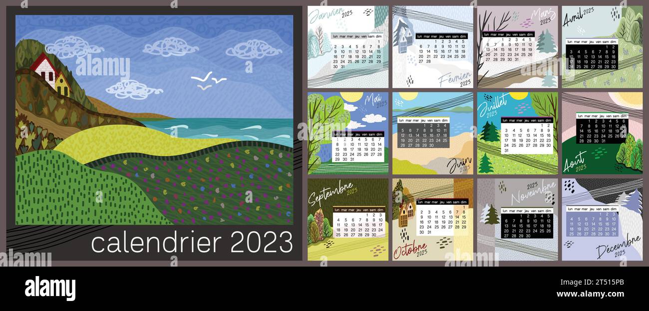 2023 french Stock Vector Images - Alamy