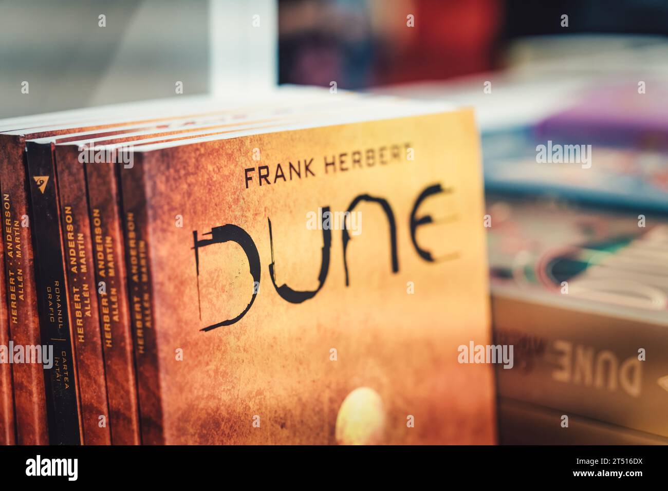 Bucharest, Romania - May 27 2023: The book Dune by american author ...
