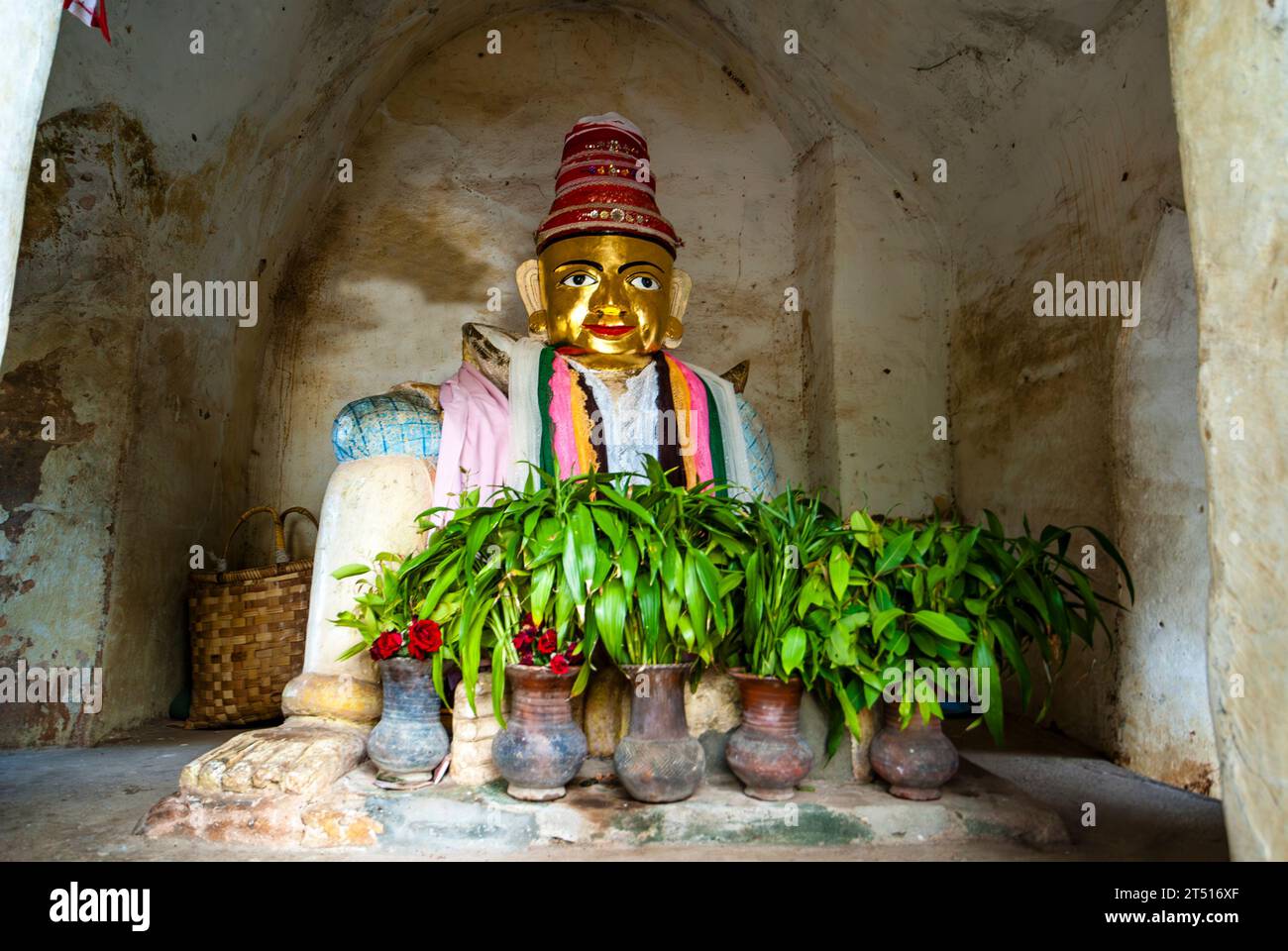 Nat statue - Tharabar Gate - Old City Wall - Old Bagan, Myanmar, Asia ...
