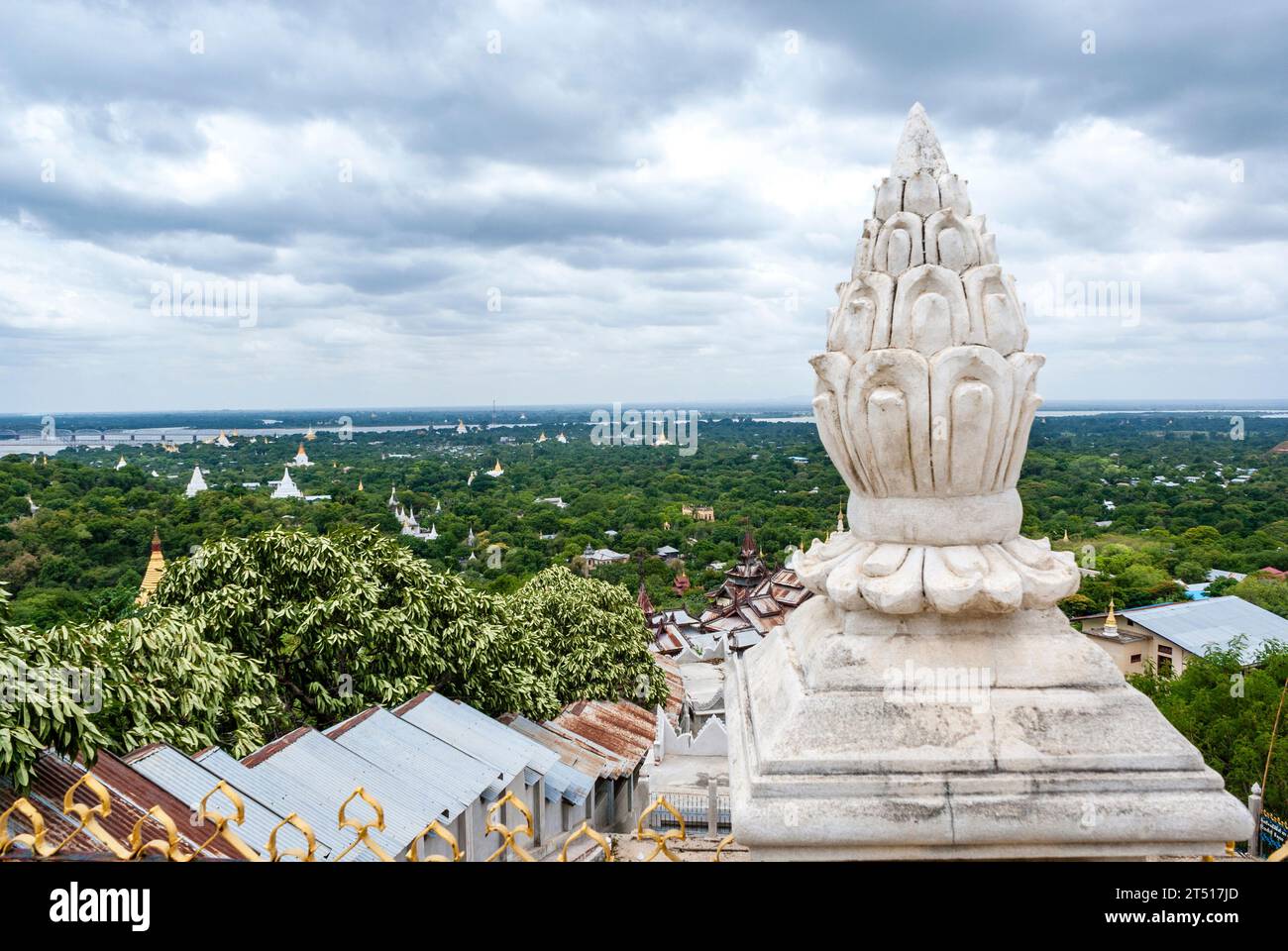 View from Sagaing Hill - Sagaing - Mandalay Division - Myanmar, Asia Stock Photo - Alamy