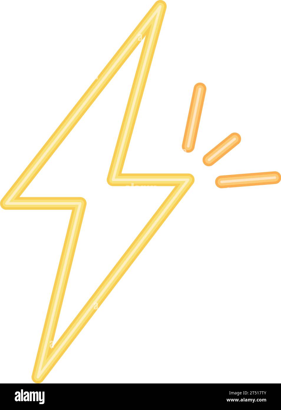 neon thunder sign Stock Vector Image & Art - Alamy