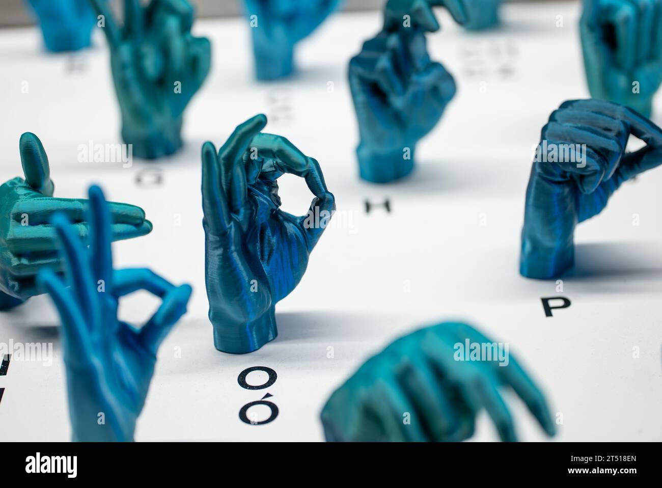 Hand sign language alphabet deaf hi-res stock photography and images ...