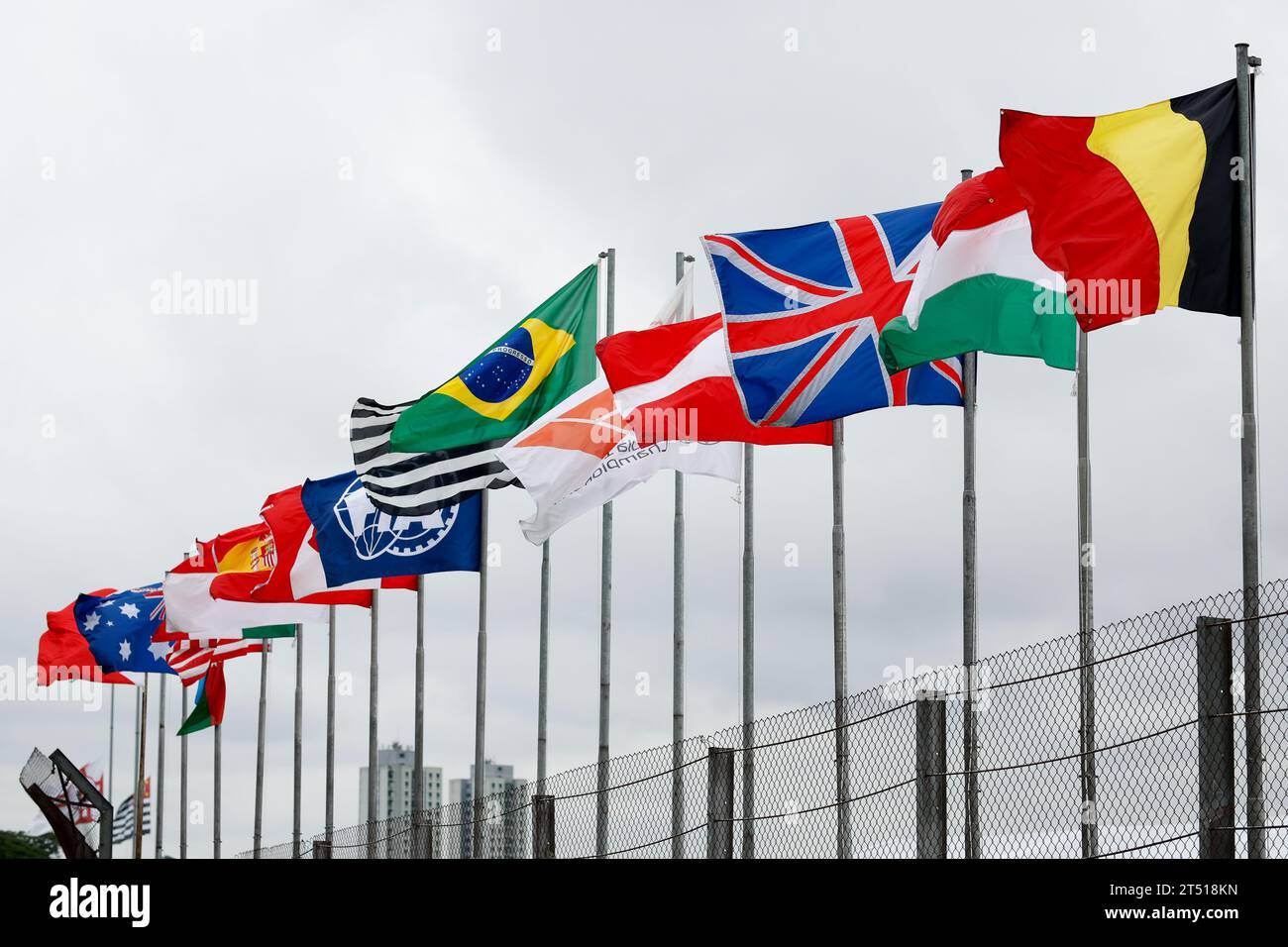 Flags during the 2023 Formula 1 Rolex Grande Premio de Sao Paulo, 20th ...