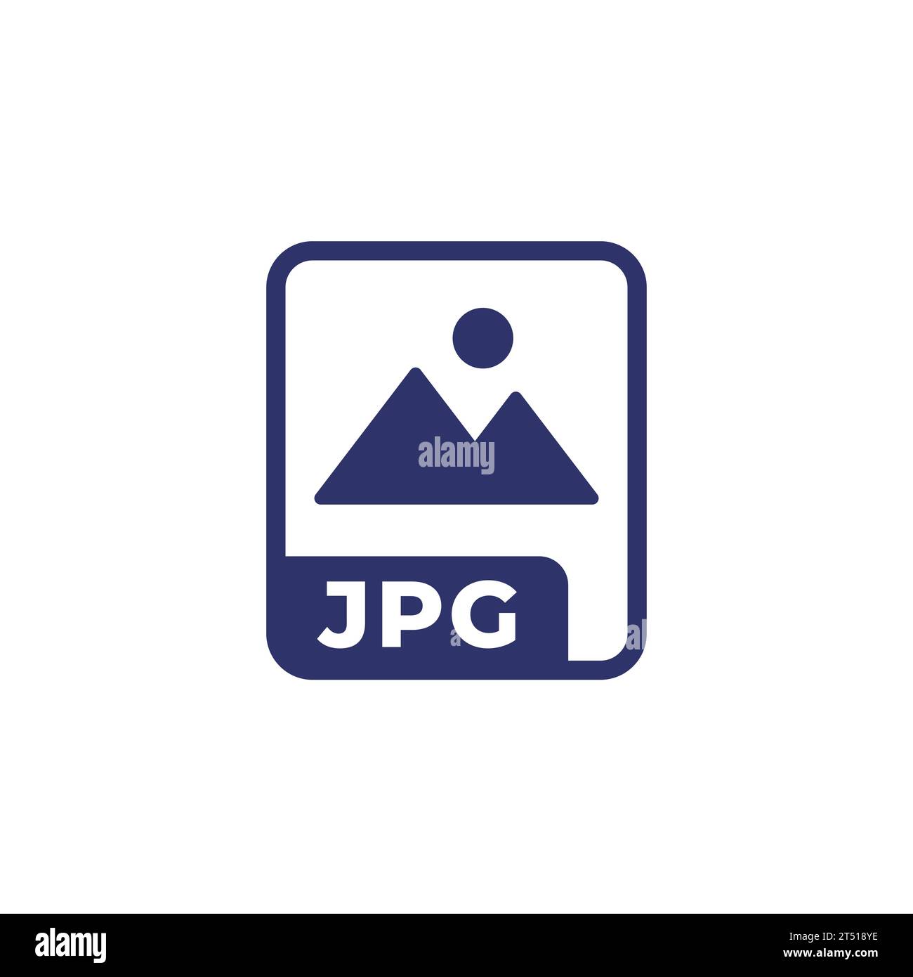 Jpg file, vector icon on white Stock Vector Image & Art - Alamy