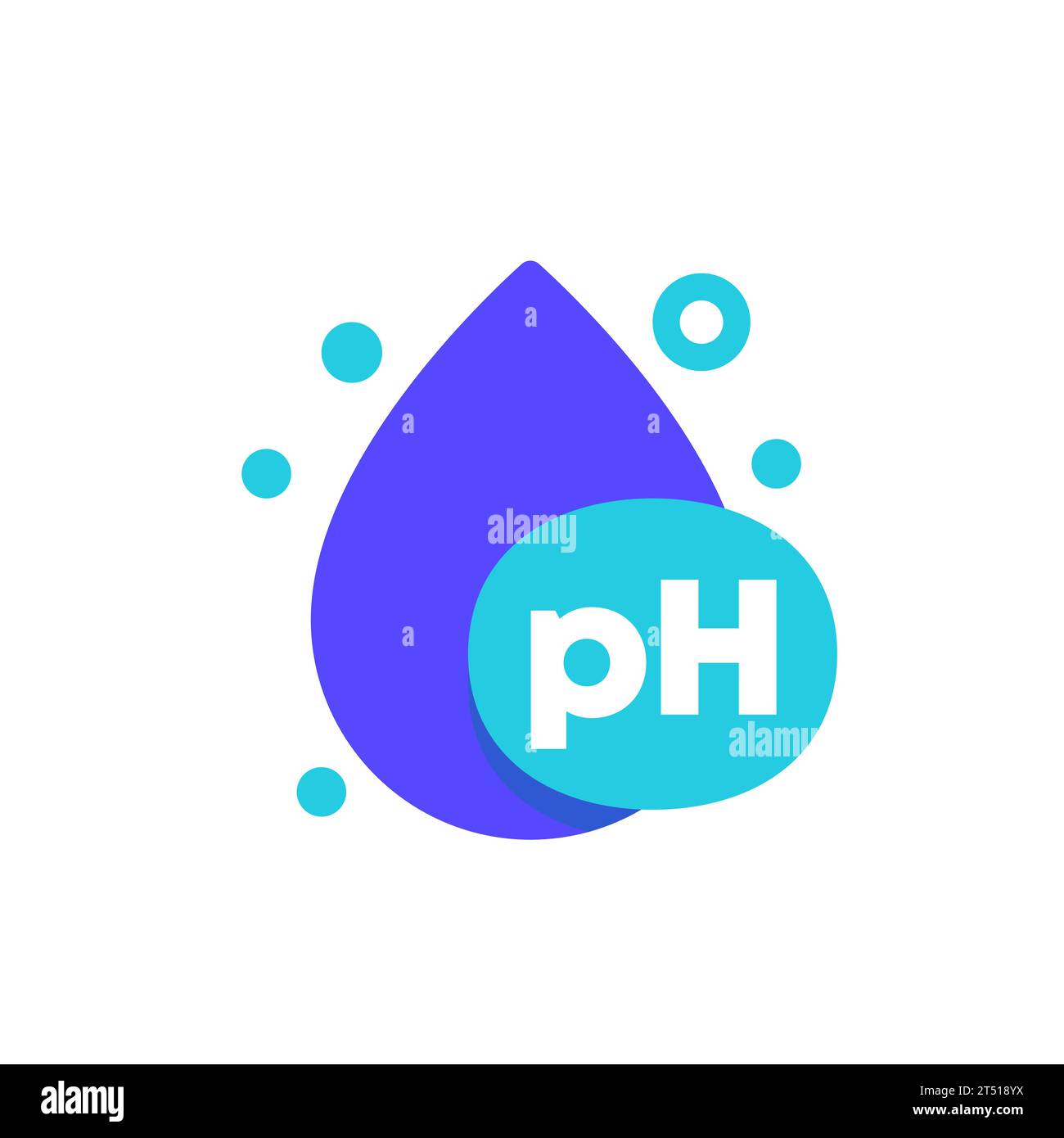 ph icon with a drop, acidity level vector Stock Vector Image & Art - Alamy