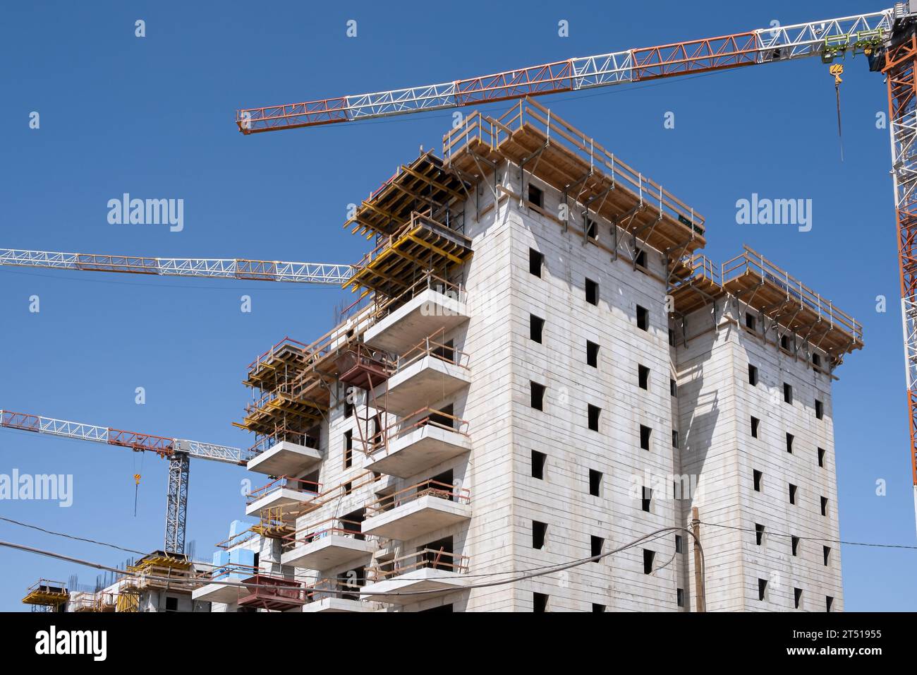 South District of Israel, development landscape with the construction ...